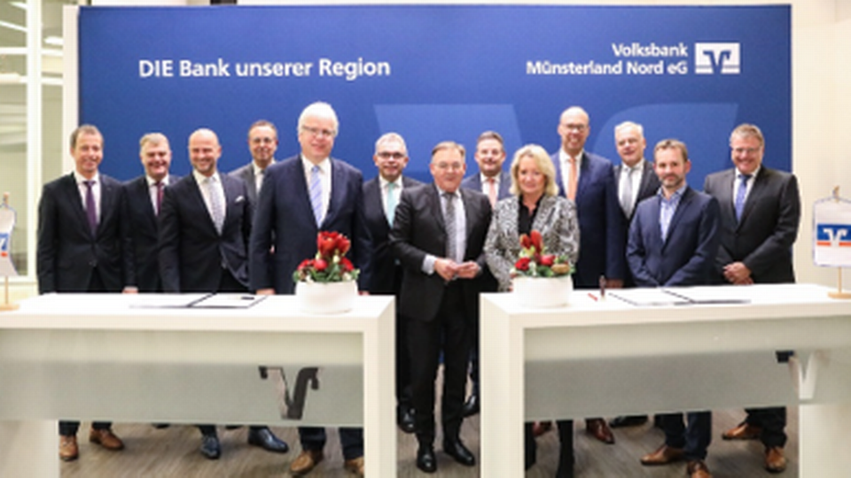 Volksbank eG und Volksbank Münsterland Nord eG bereiten Fusion für 2024 vor