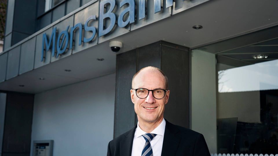 Overskuddet falder i Møns Bank