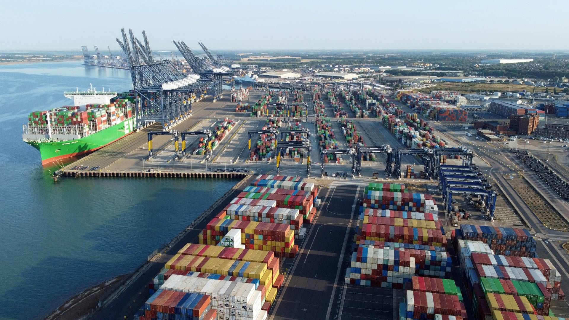 Pollution incident reported at UK's largest container port