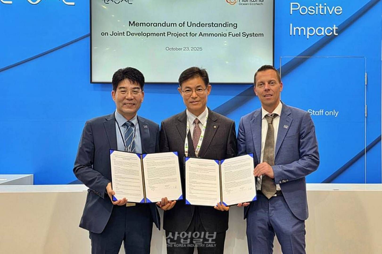 Alfa Laval and Hanwha sign pact to advance ammonia fuel solutions