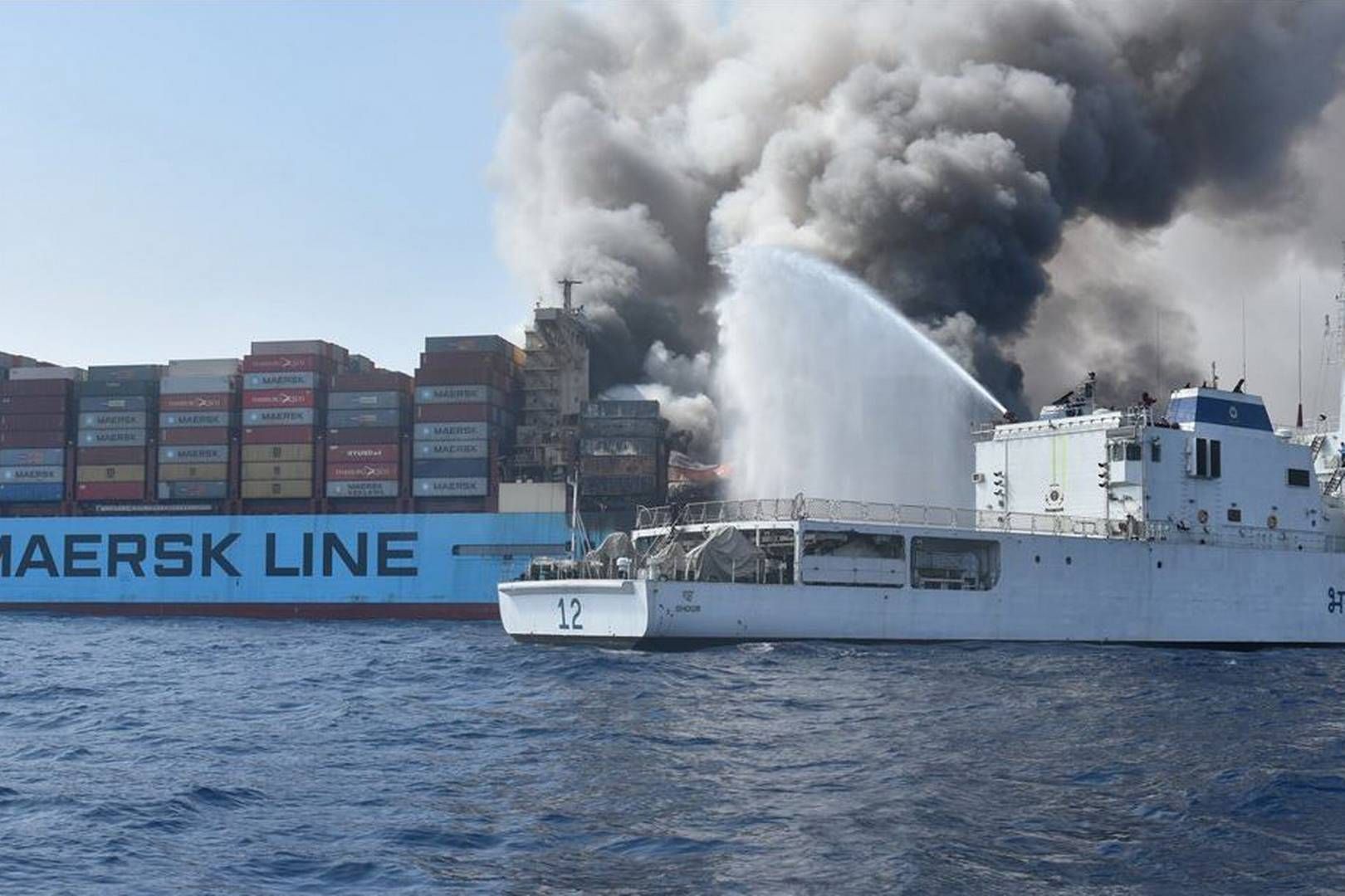 maersk triple e fire