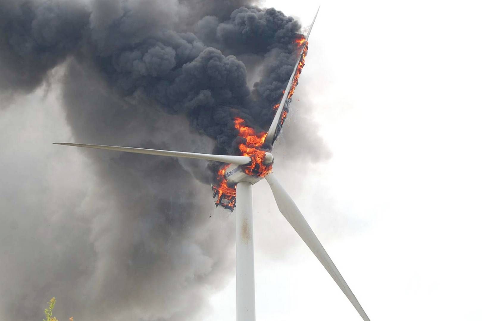 windmill on fire today